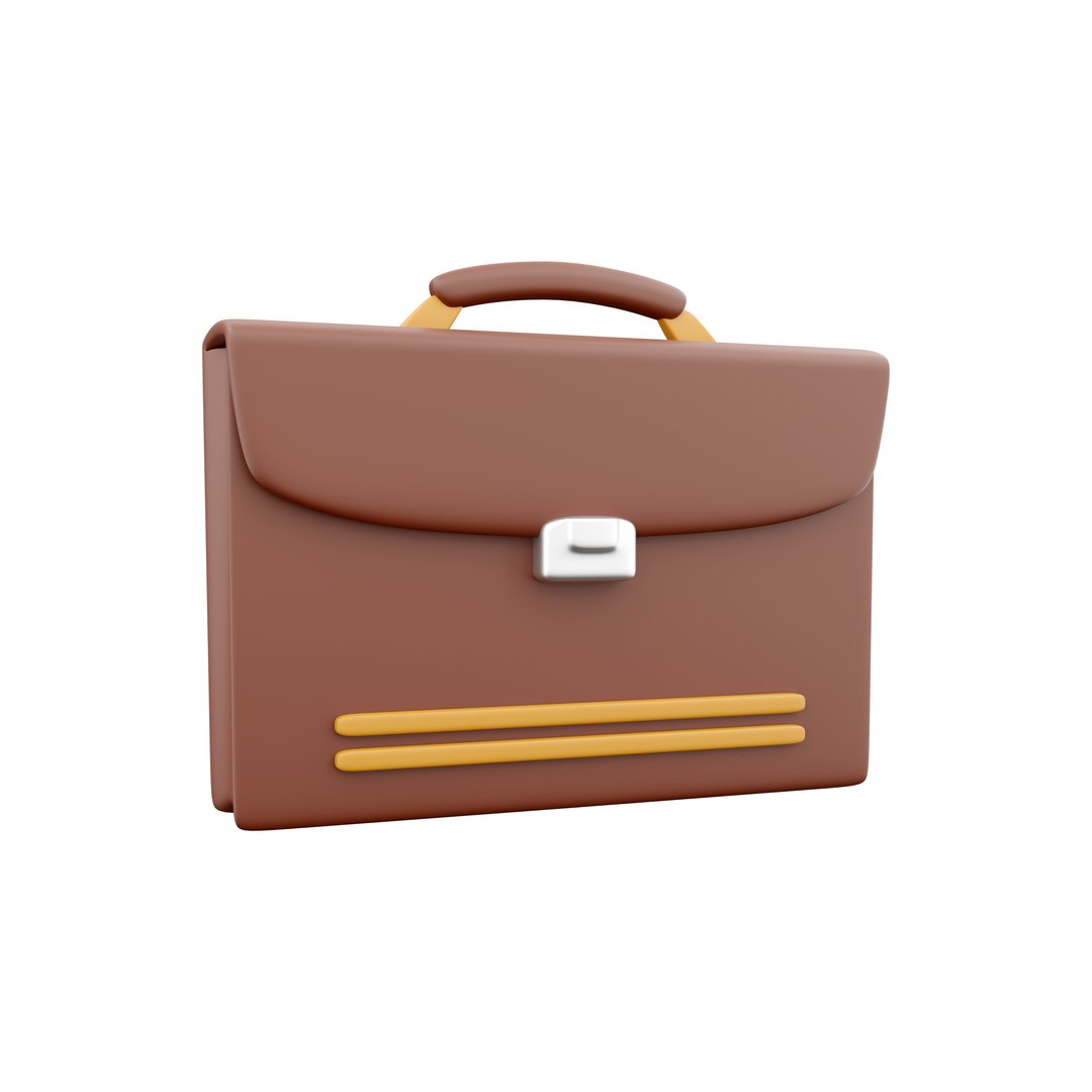 3D Business Briefcase Icon - TurboSquid 1935431