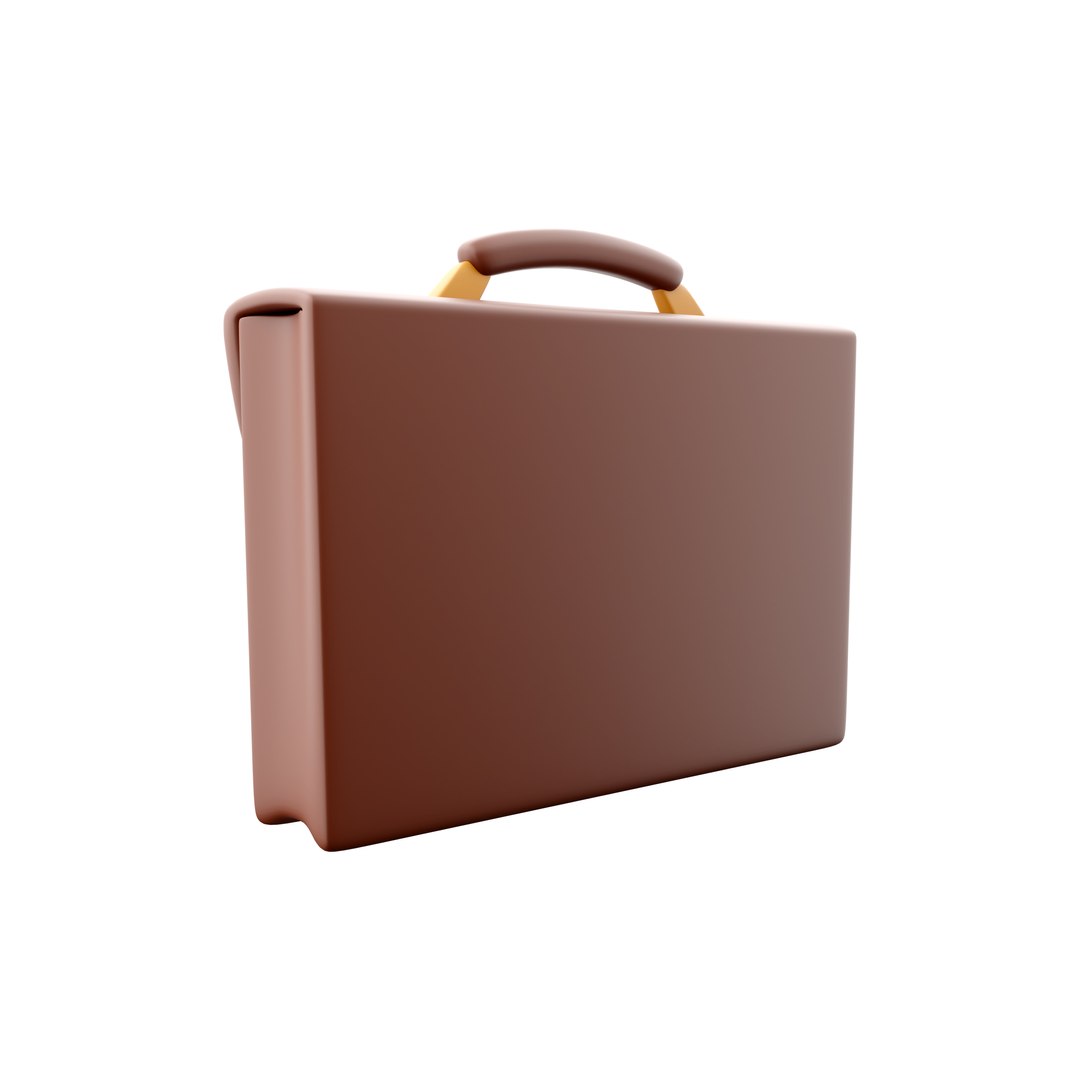 3D Business Briefcase Icon - TurboSquid 1935431
