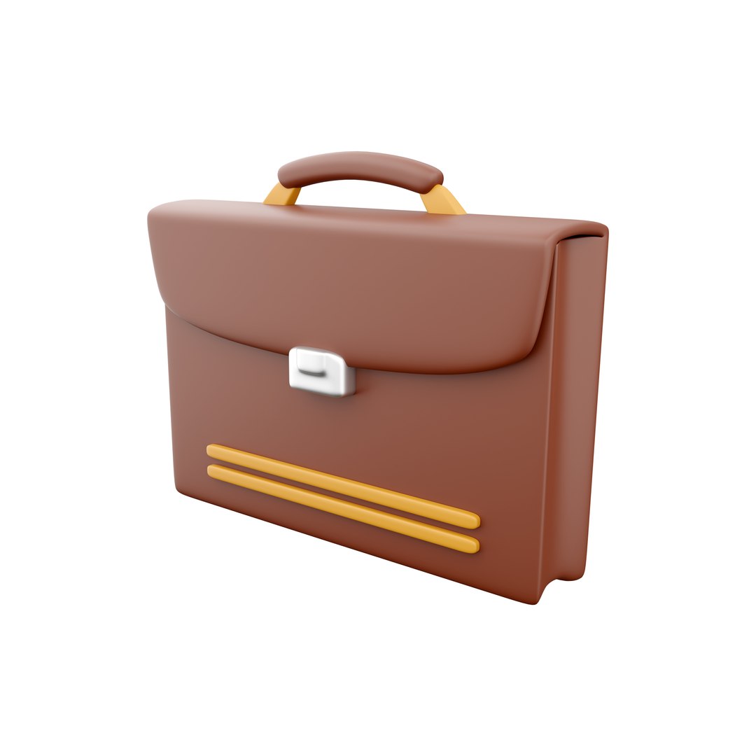 3D Business Briefcase Icon - TurboSquid 1935431