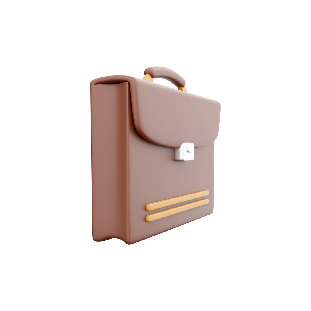 3D Business Briefcase Icon - TurboSquid 1935431