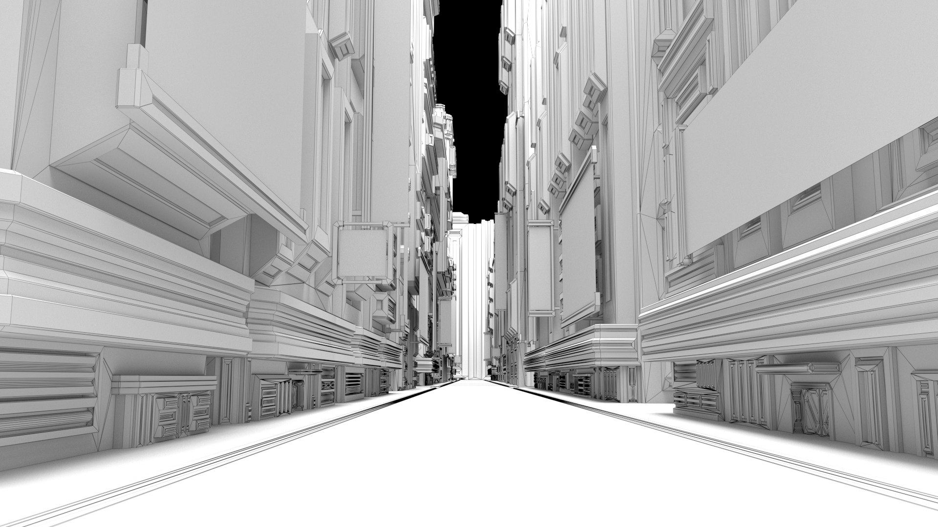 Sci-fi Neon City Buildings 3D Model - TurboSquid 1637022