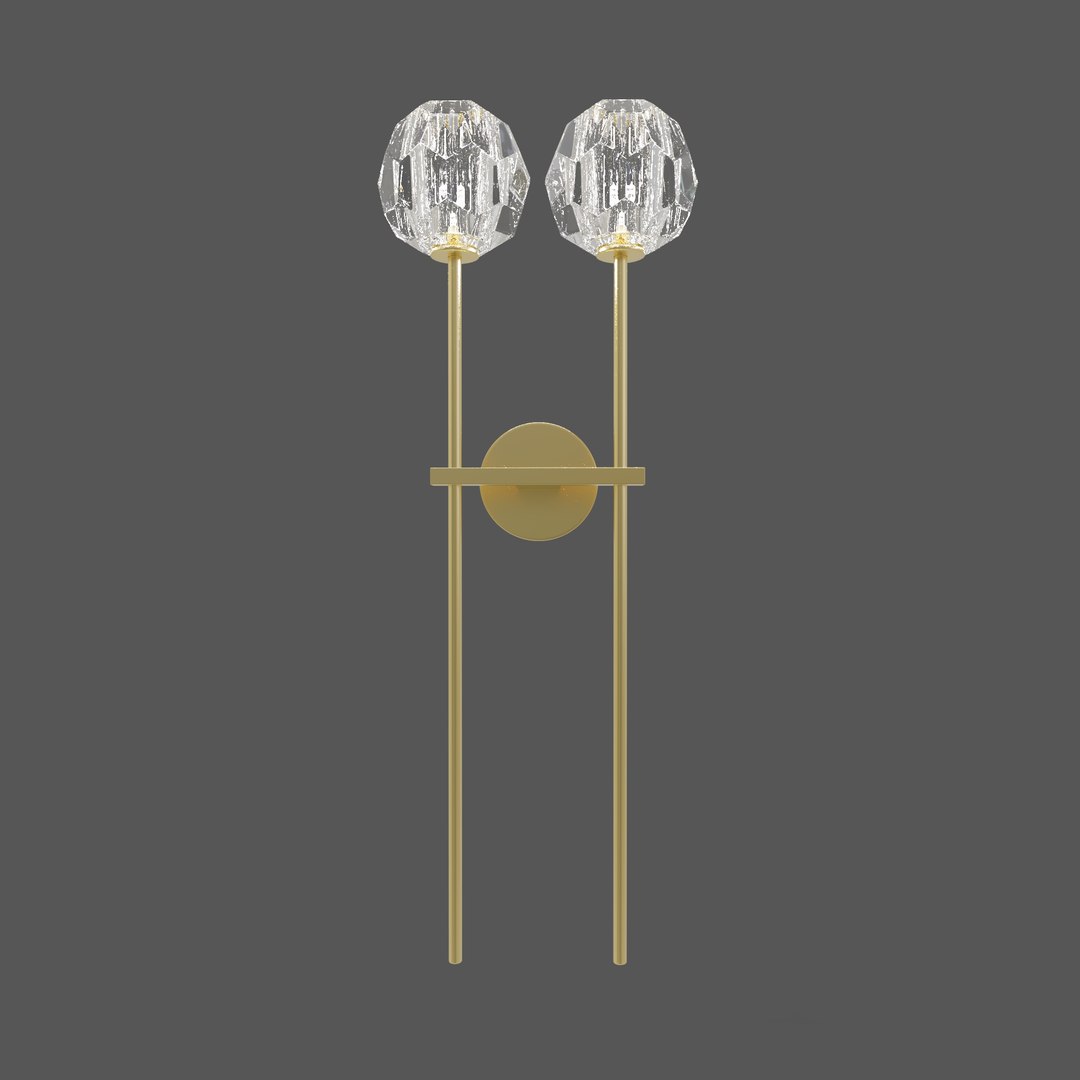 3D Sconces Restoration Hardware Boule De Cristal Grand Double - TurboSquid 1979539