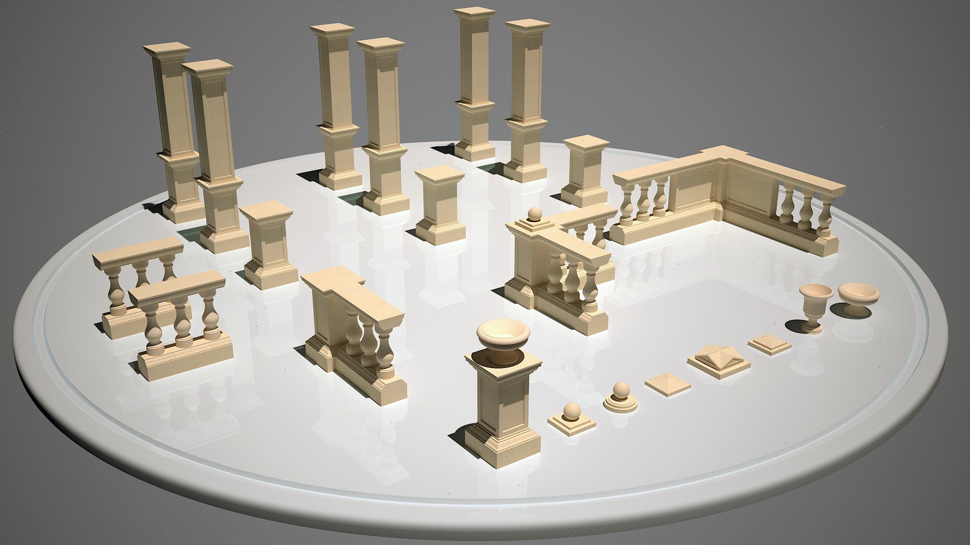 Baluster Architectural 3D Model - TurboSquid 1666959