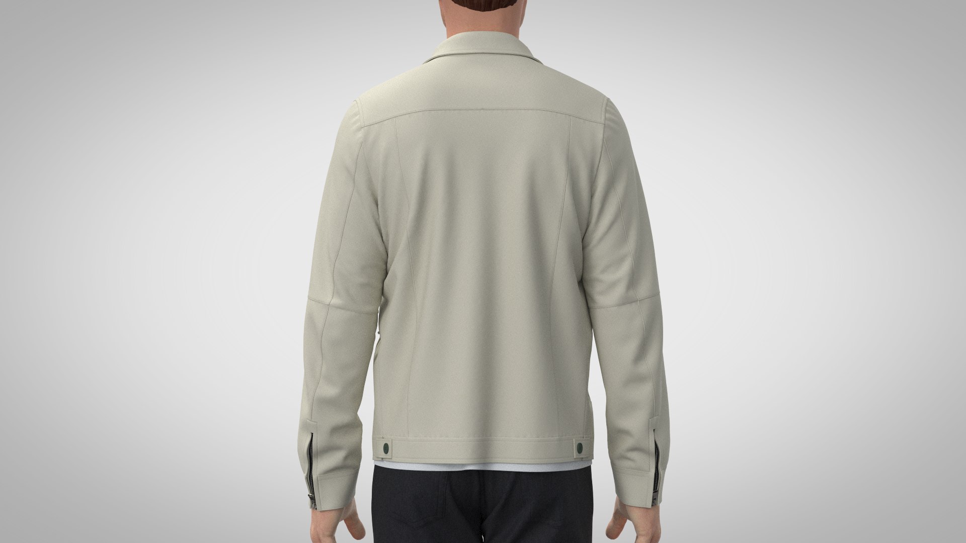 Zip-up Jacket 3D Model - TurboSquid 1928350