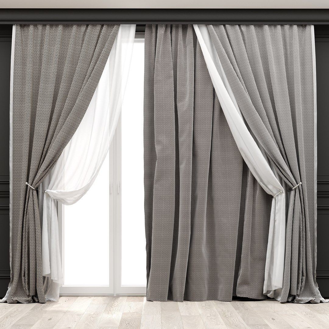 Curtain Set 518C 3D Model - TurboSquid 2117682