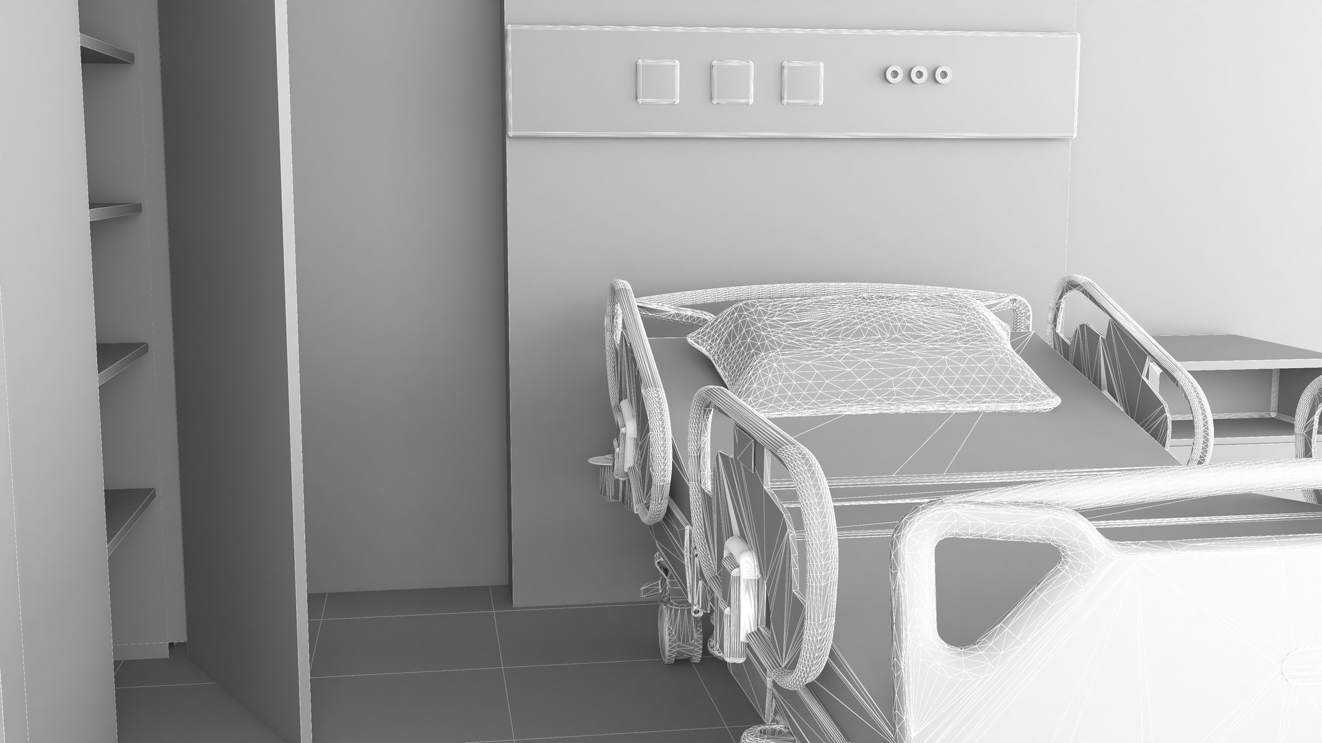 Hospital Room V2 3D - TurboSquid 1921369
