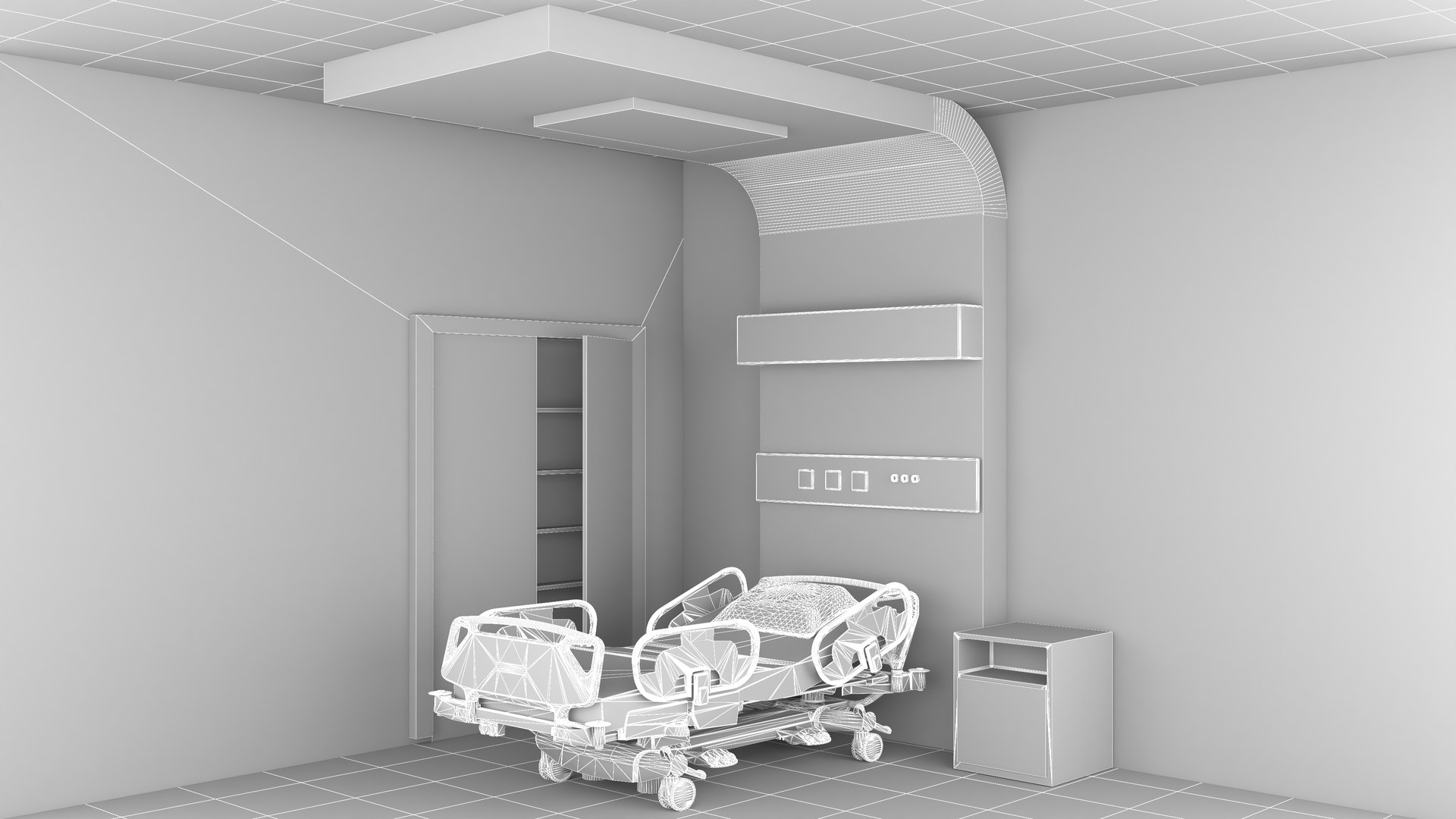 Hospital Room V2 3D - TurboSquid 1921369