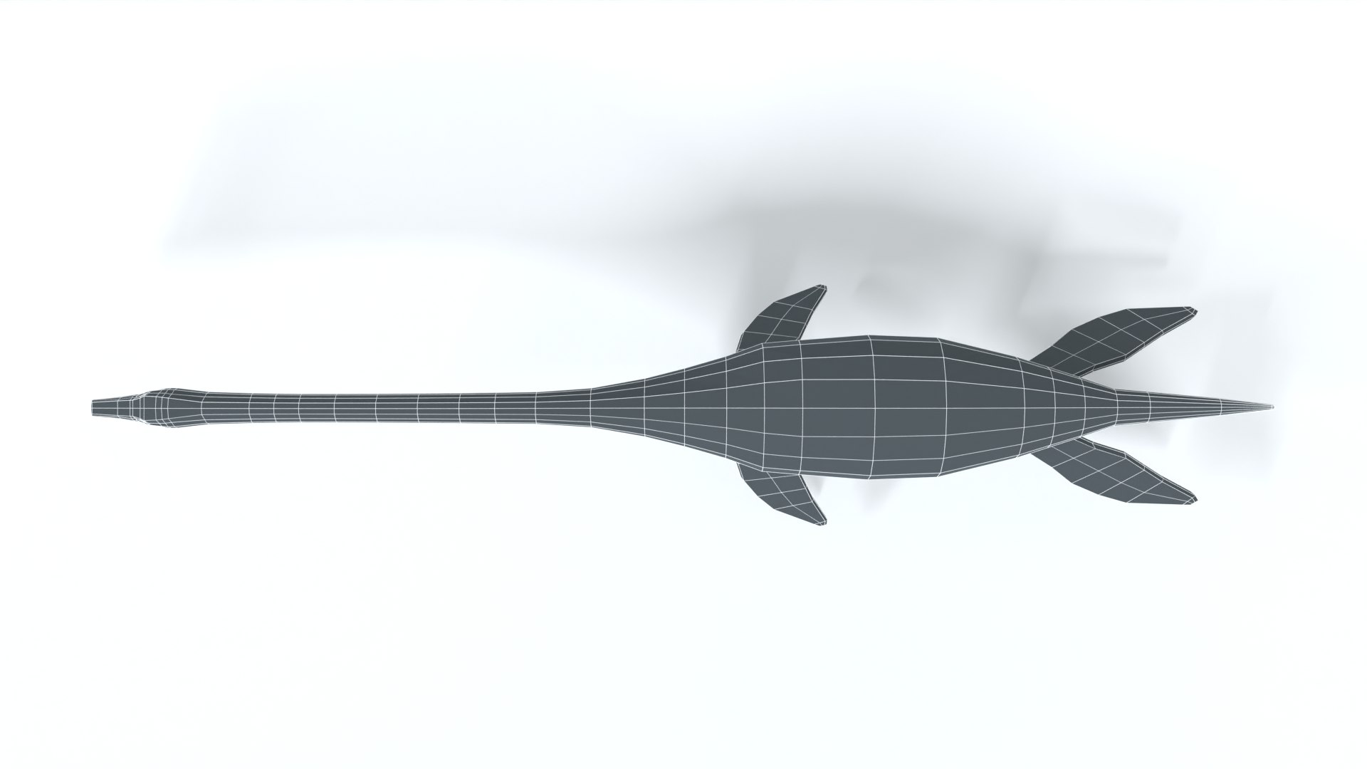 Low Poly Cartoon Plesiosaurus Dinosaur 3D Model - TurboSquid 1780001