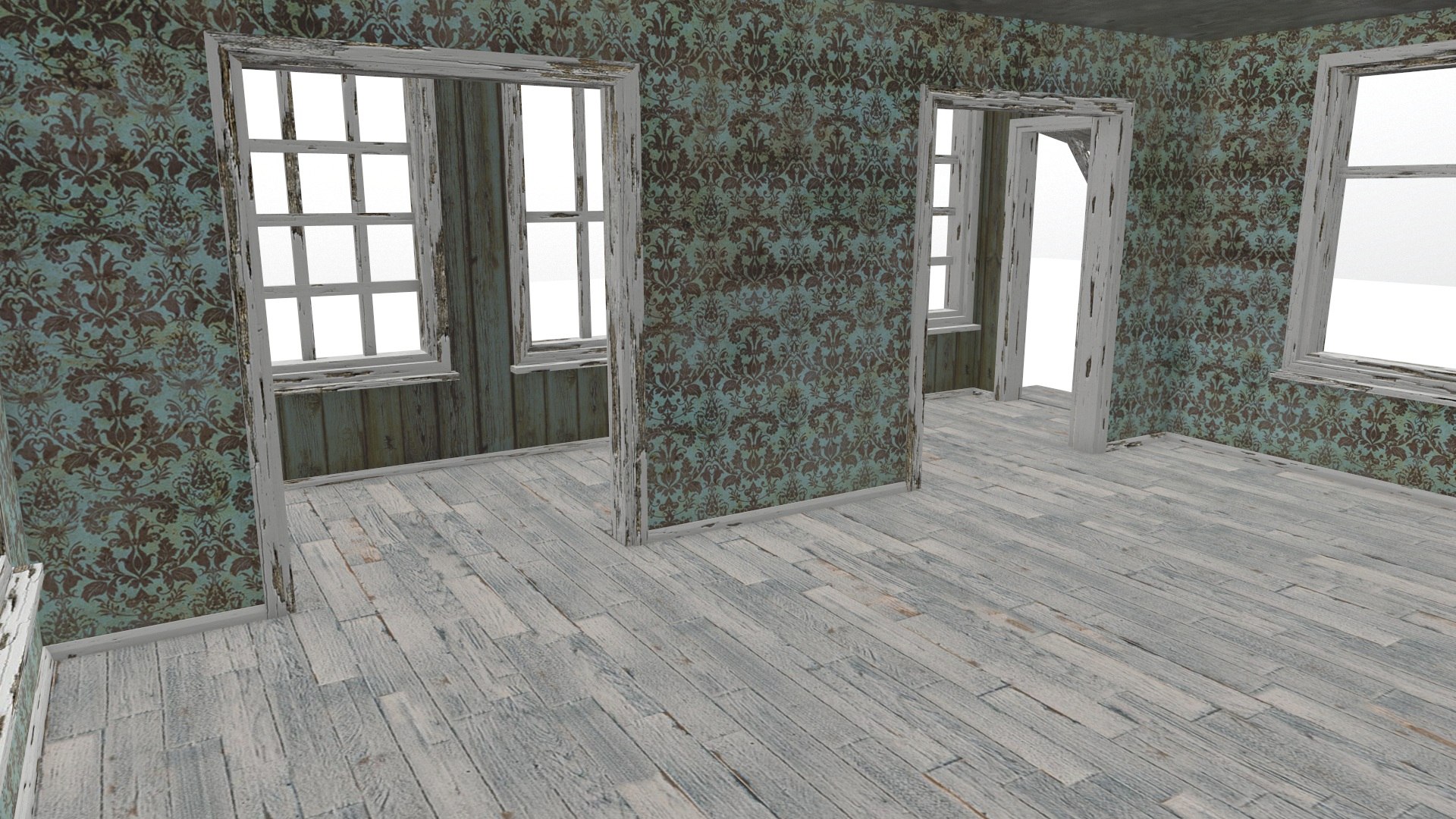 Old Wooden House Games Obj