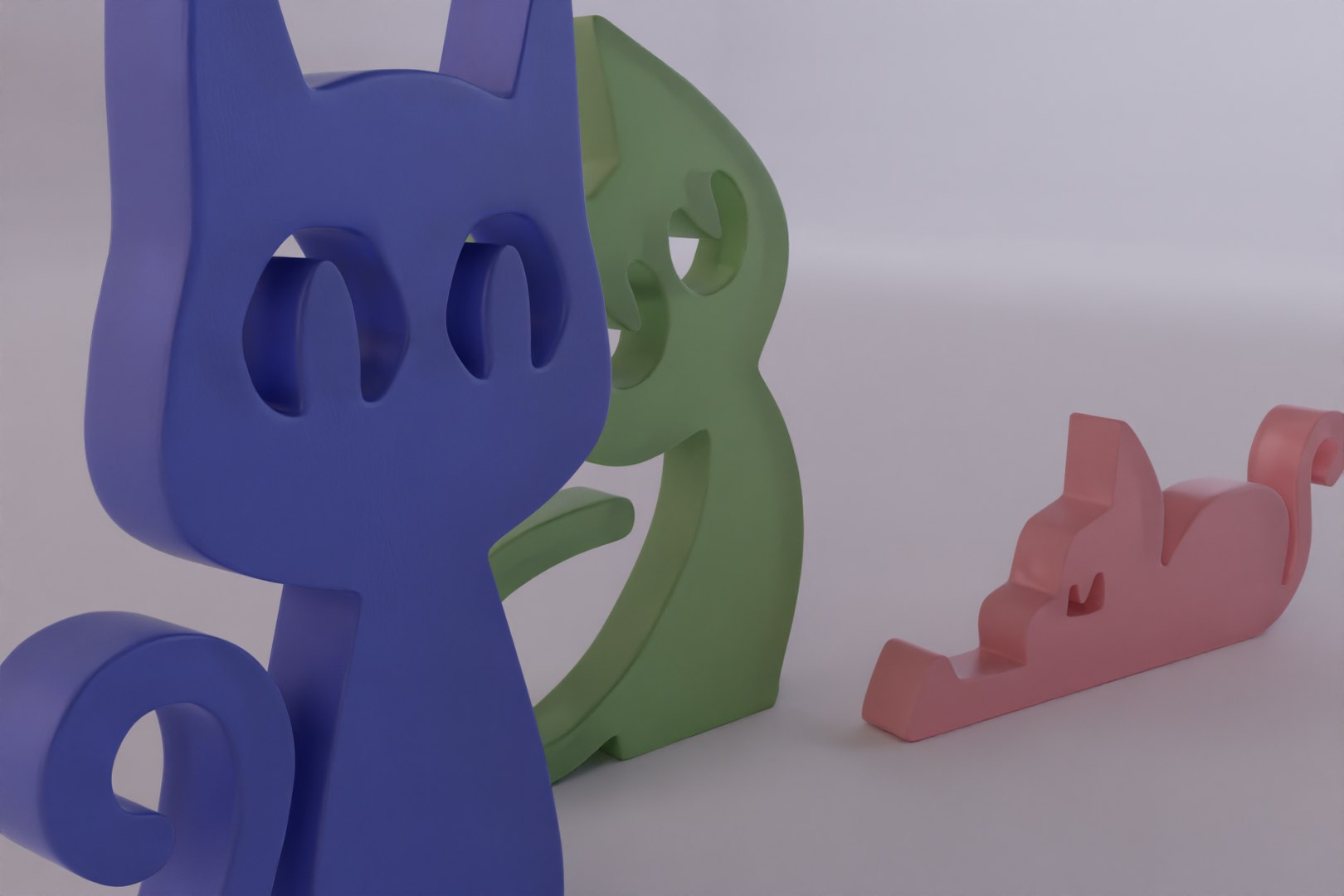Plastic Cats 3D Model - TurboSquid 1973179
