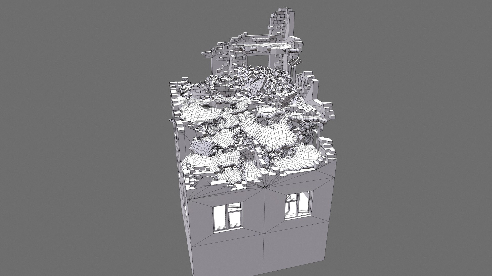 Ruined Building 3D Model - TurboSquid 1548684