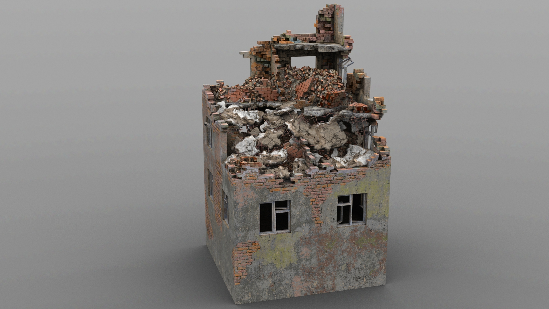 Ruined Building 3D Model - TurboSquid 1548684
