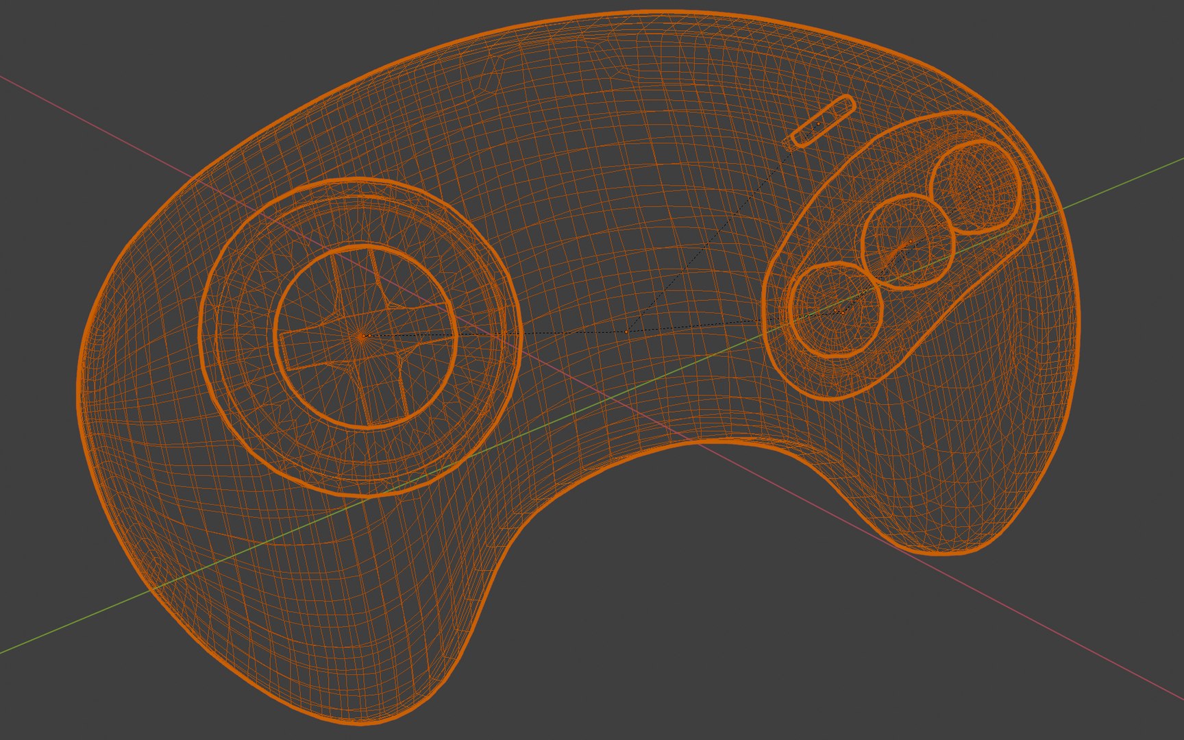 Sega Mega Drive Controller 3D Model - TurboSquid 1569854