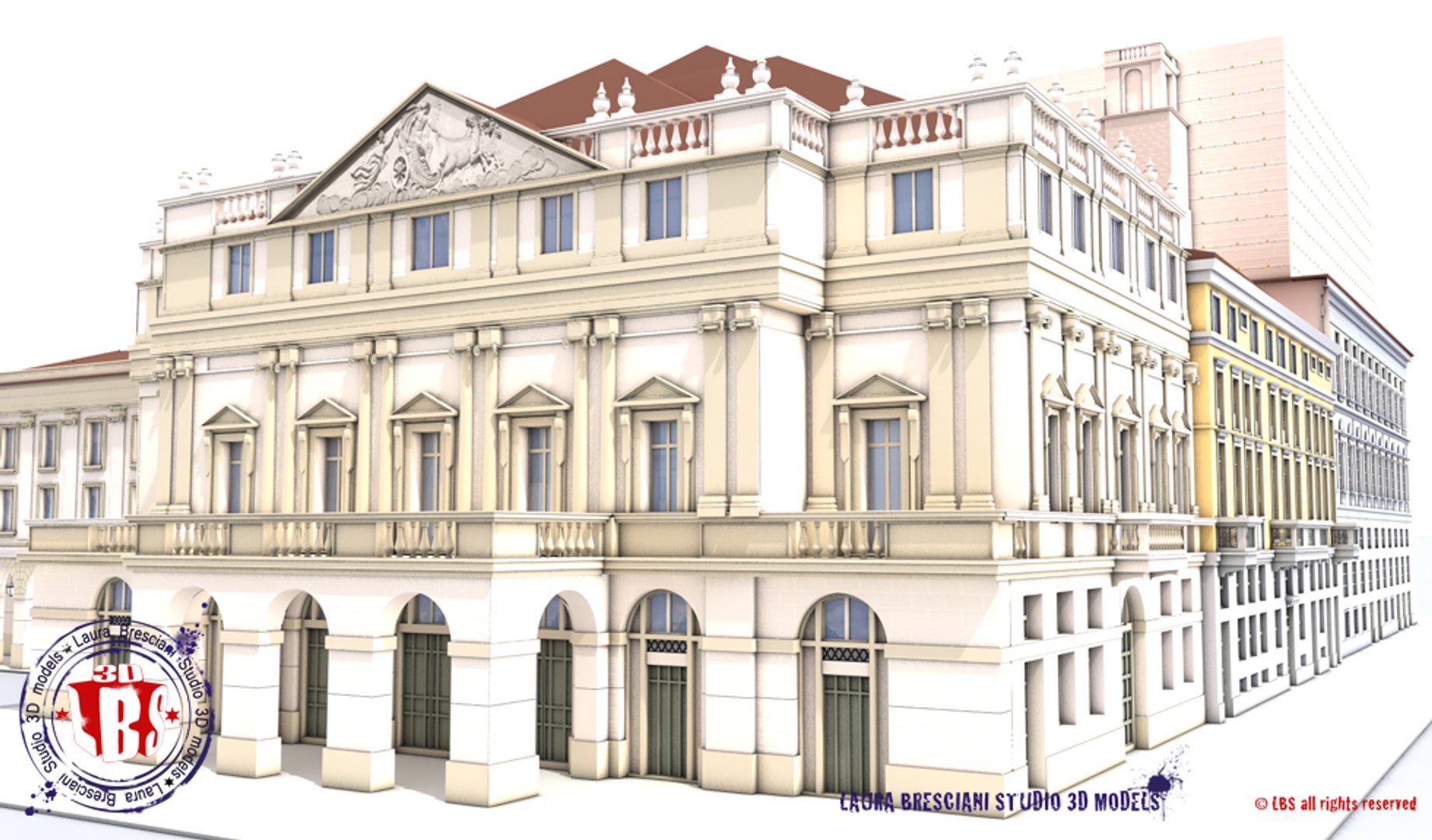 3d Model La Theatre Opera