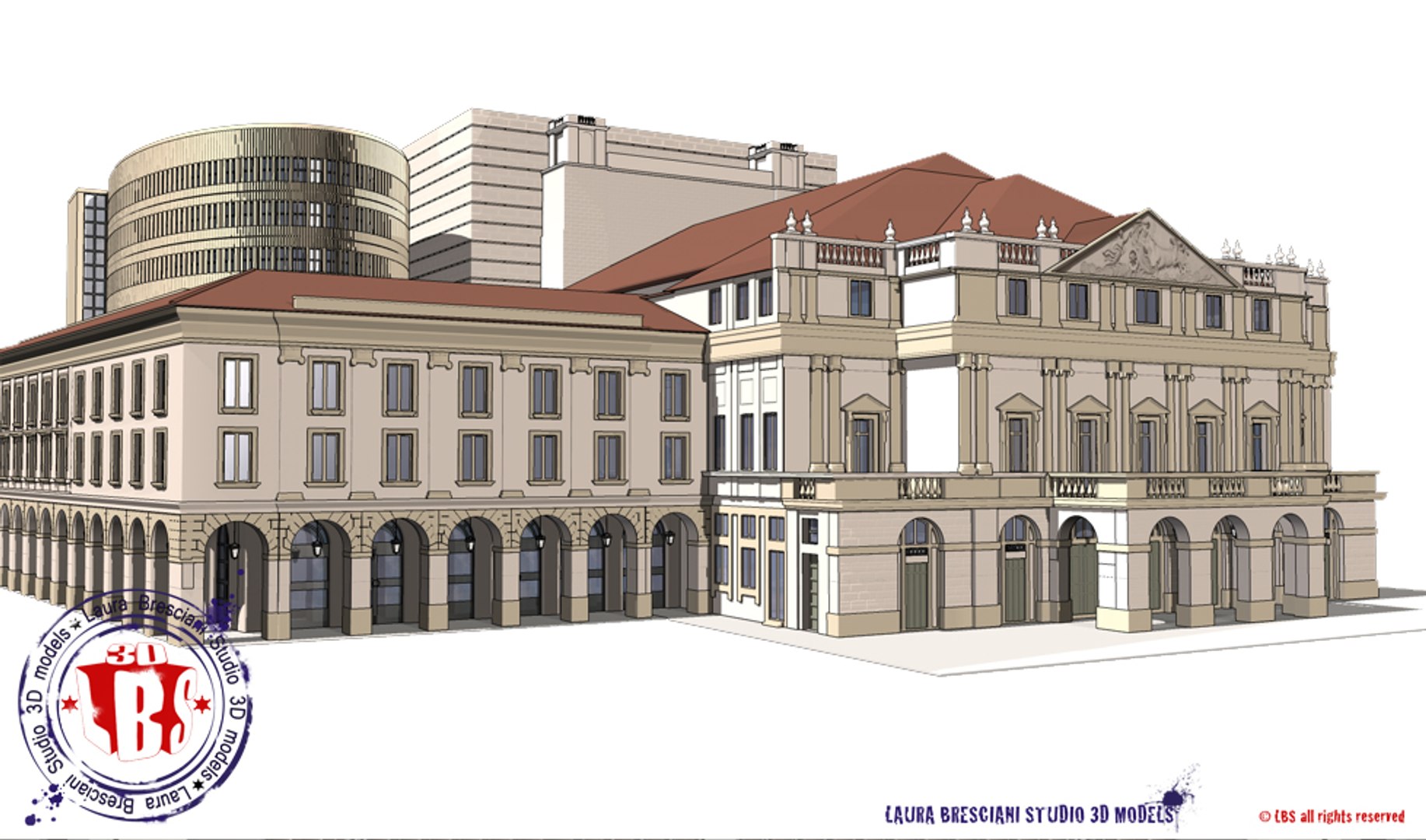 3d Model La Theatre Opera