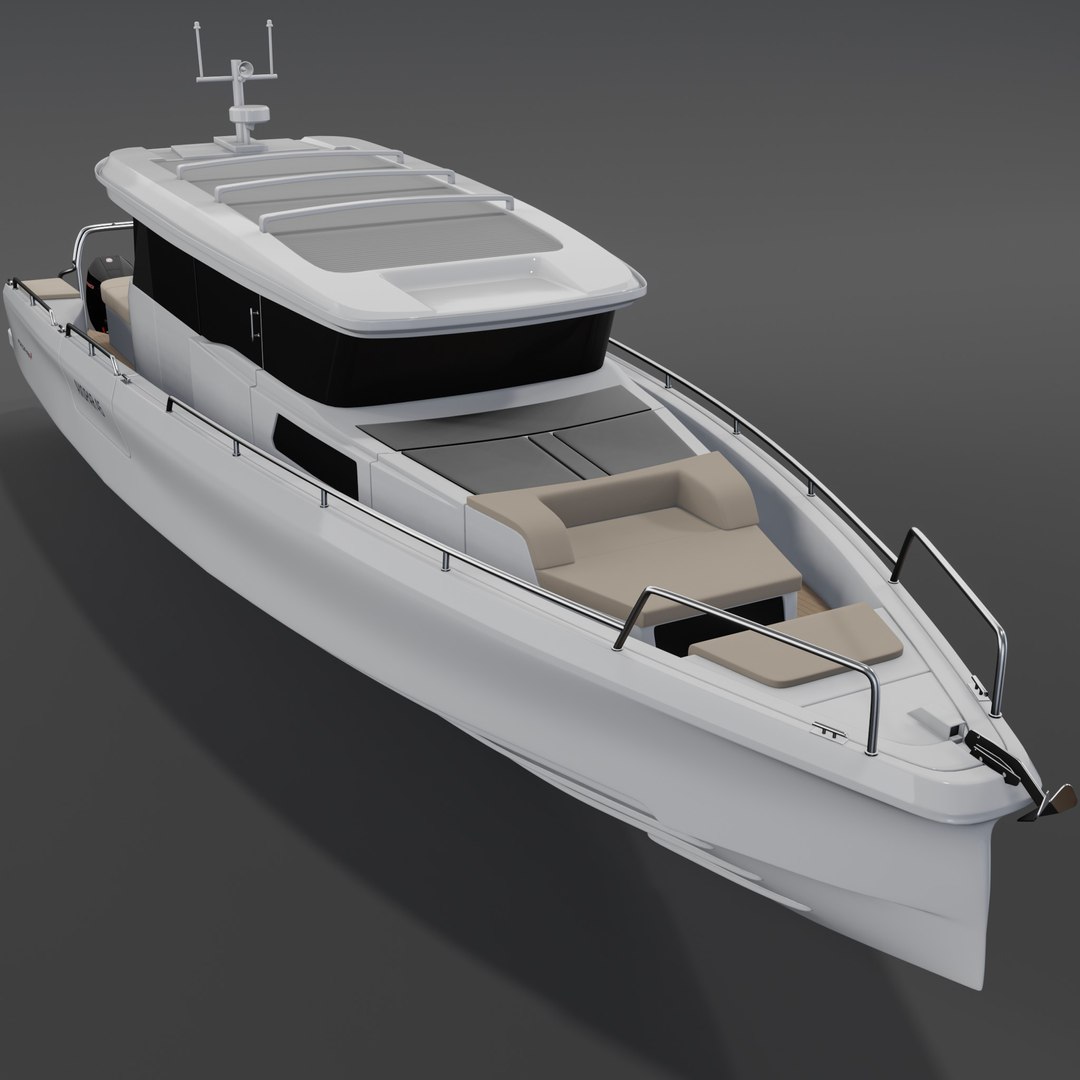 Axopar 45 XC Cross Cabin 3D Rendering PBR Luxury 3D - TurboSquid 2415874