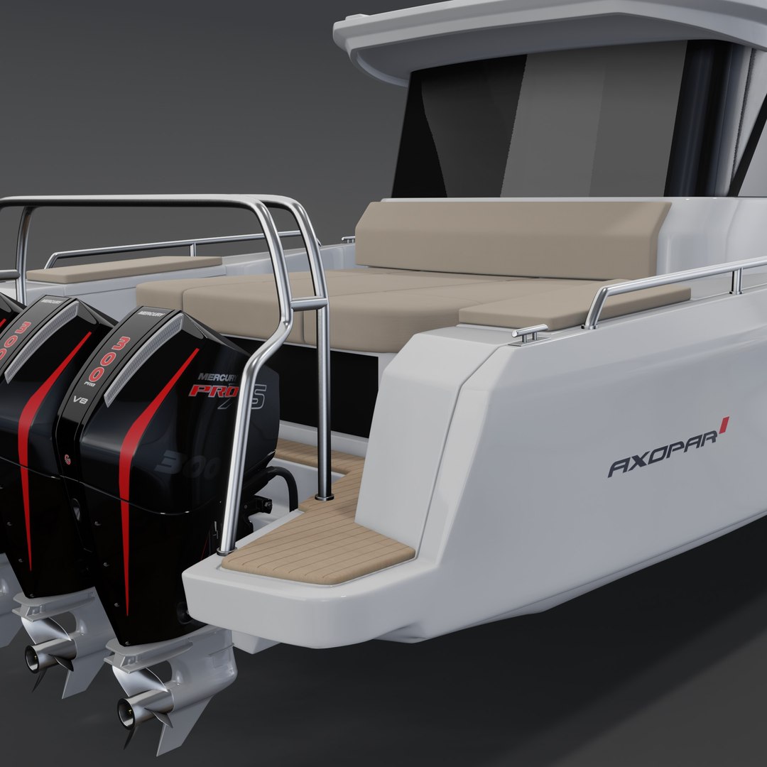 Axopar 45 XC Cross Cabin 3D Rendering PBR Luxury 3D - TurboSquid 2415874