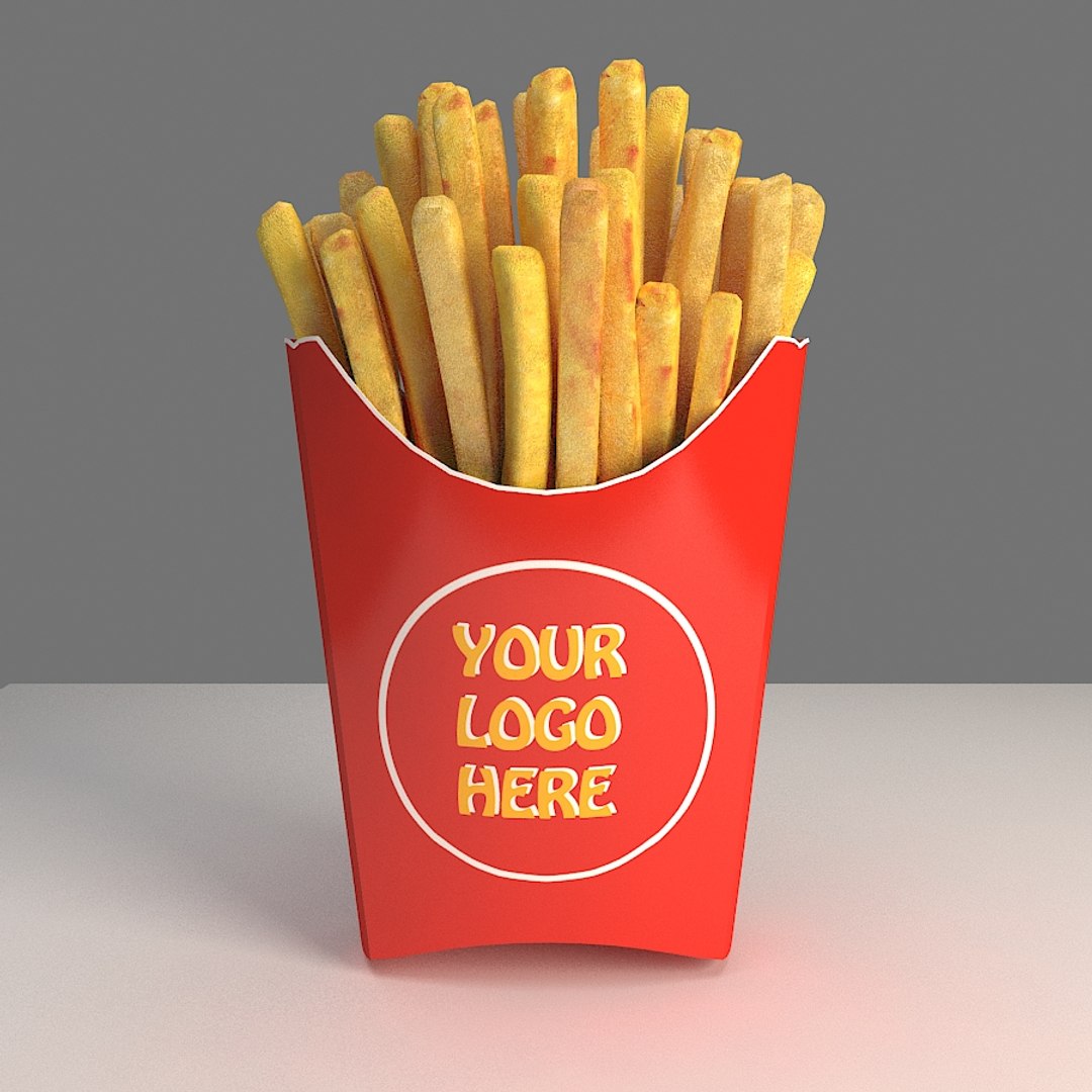 3d Model Of French Fries