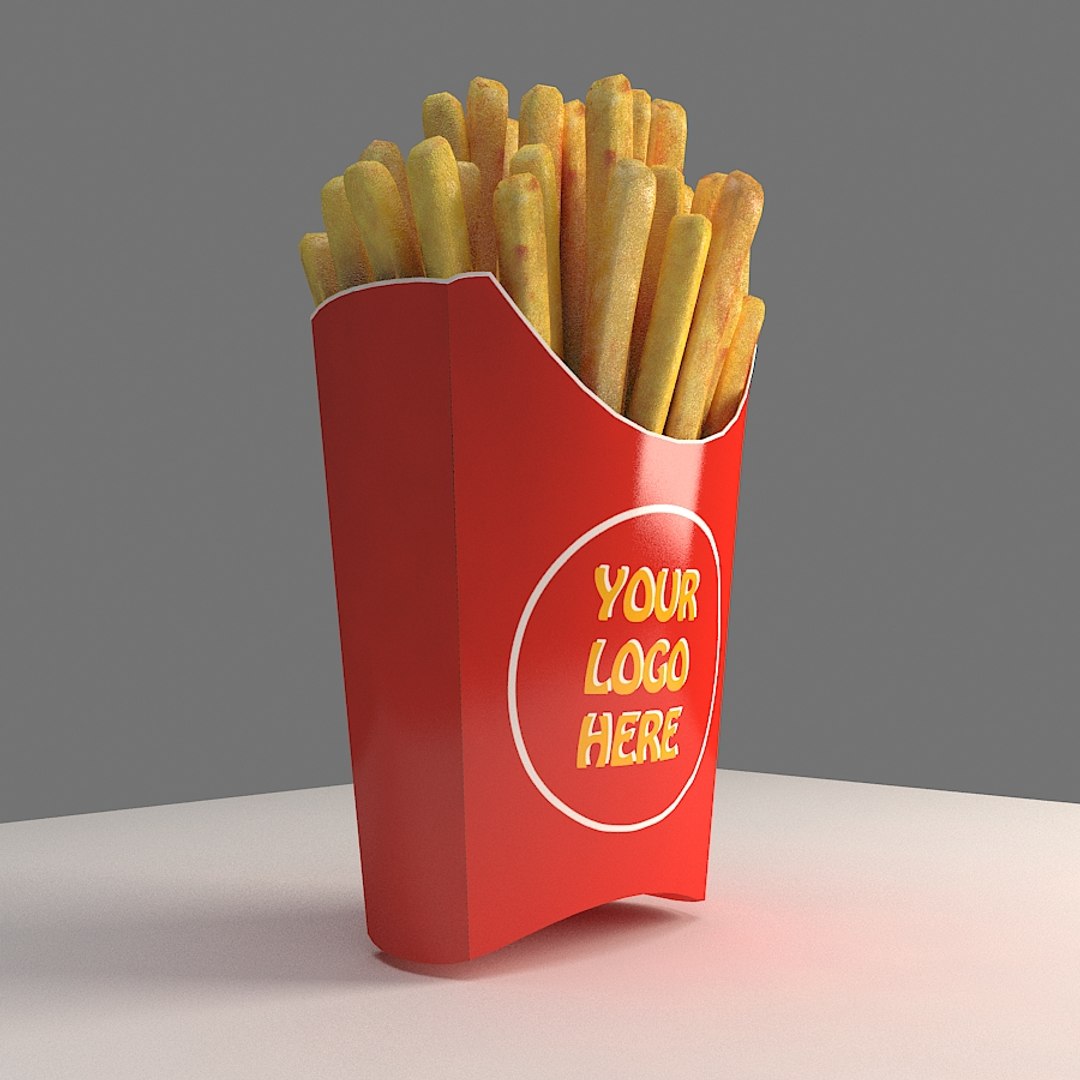3d Model Of French Fries