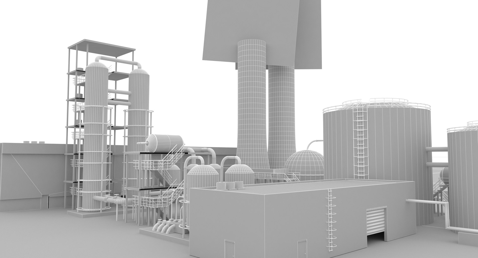 Factory 3D Model - TurboSquid 1193914