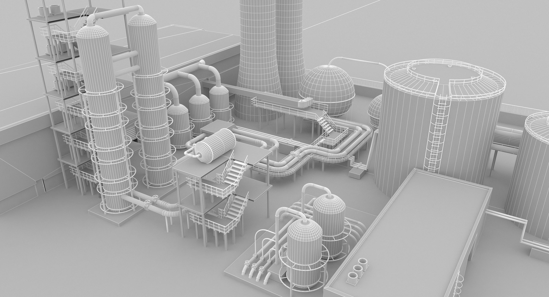 Factory 3D Model - TurboSquid 1193914
