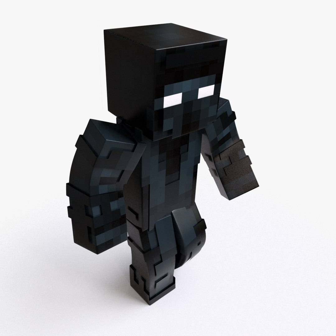 3D Nob Saibot Minecraft - Mixamo Animatable - Vray-Arnold 3D model ...