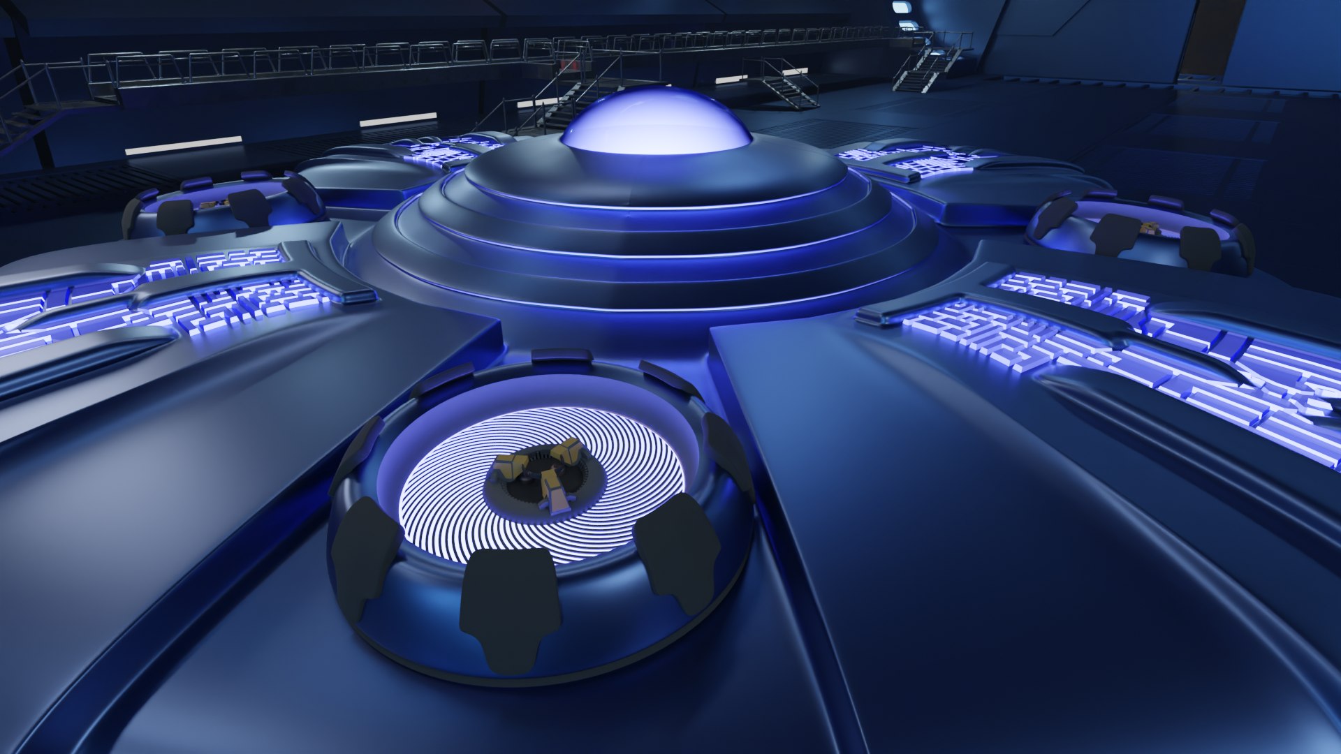 UFO 5 Rover Wheel Spaceship - Ovni - Flying Saucer 3D - TurboSquid 2054878