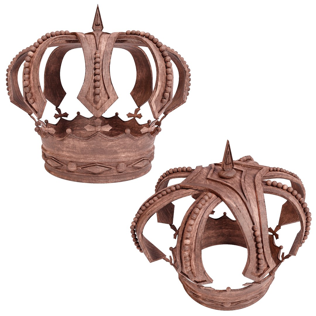3D Model Royal Grungy Wooden Crown PBR 3d Model - TurboSquid 1953808