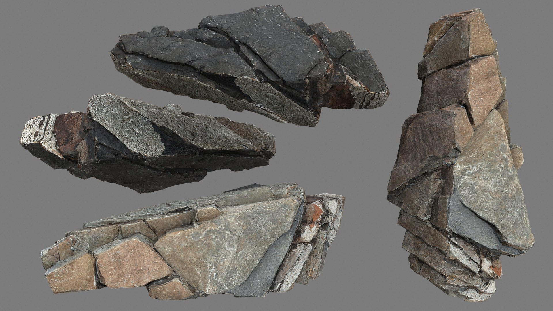 Cliff Rocks 3D Model - TurboSquid 2196494