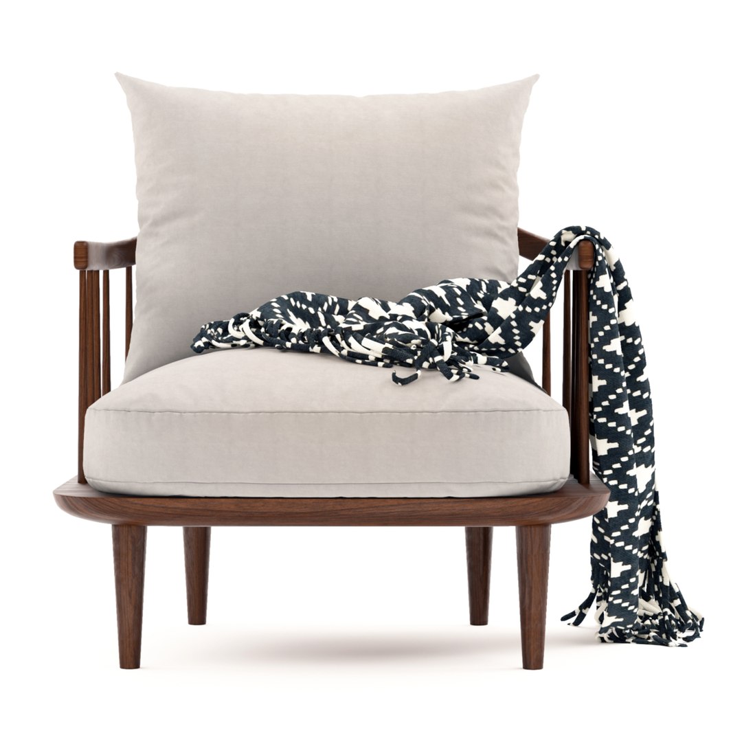 FLY SC10 Lounge Chair With Blanket Model - TurboSquid 1852307