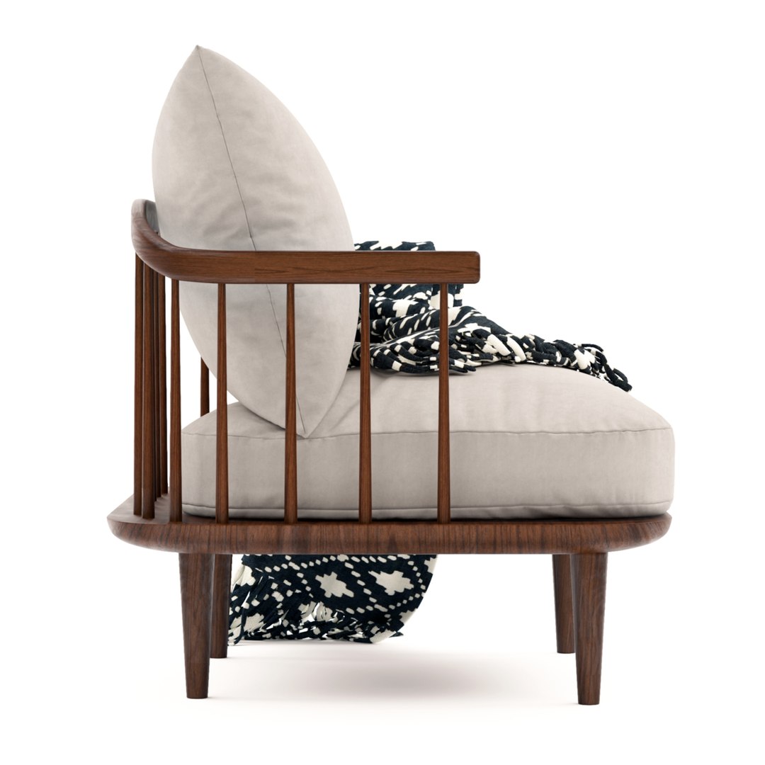 FLY SC10 Lounge Chair With Blanket Model - TurboSquid 1852307