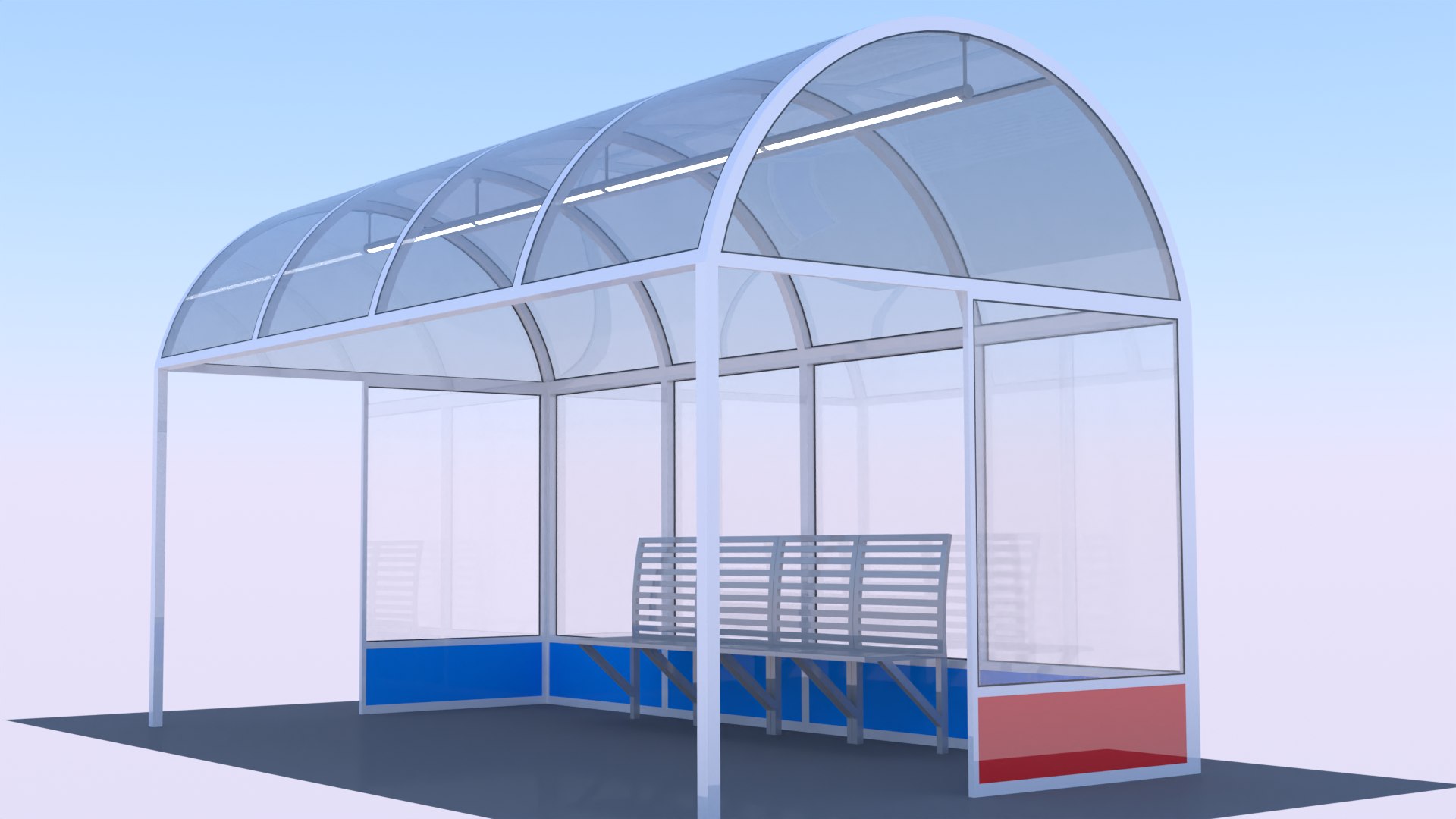 Bus Stop Enclosures Collection III Model - TurboSquid 2153963
