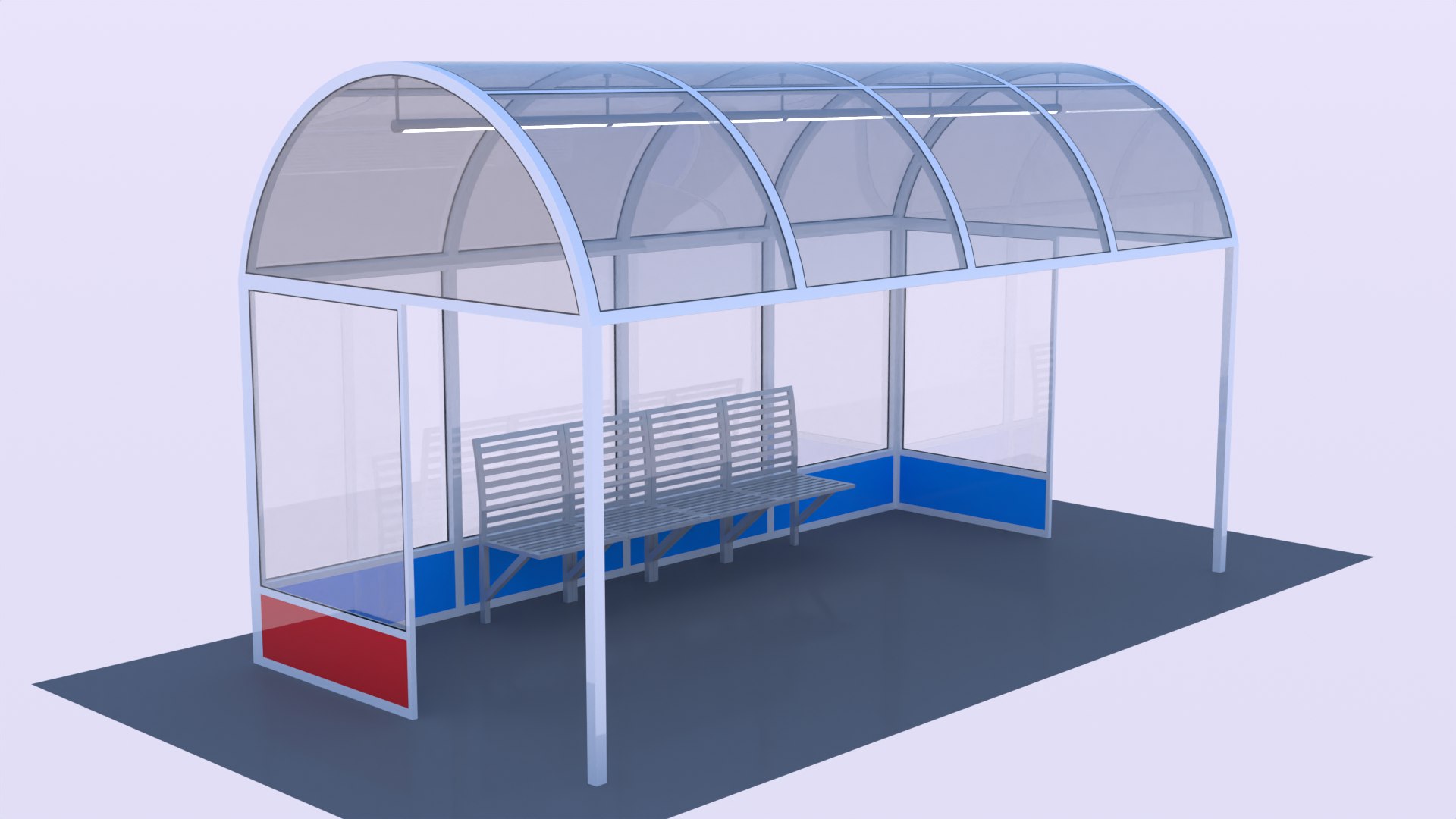 Bus Stop Enclosures Collection III Model - TurboSquid 2153963
