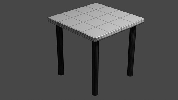 Red Metallic Low Poly Table 3D model - TurboSquid 1966514