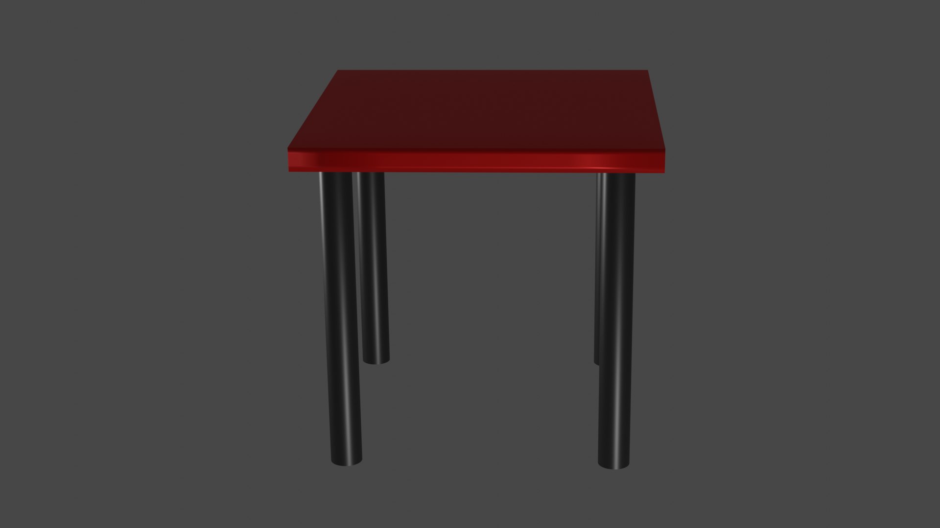 Red Metallic Low Poly Table 3D Model - TurboSquid 1966514