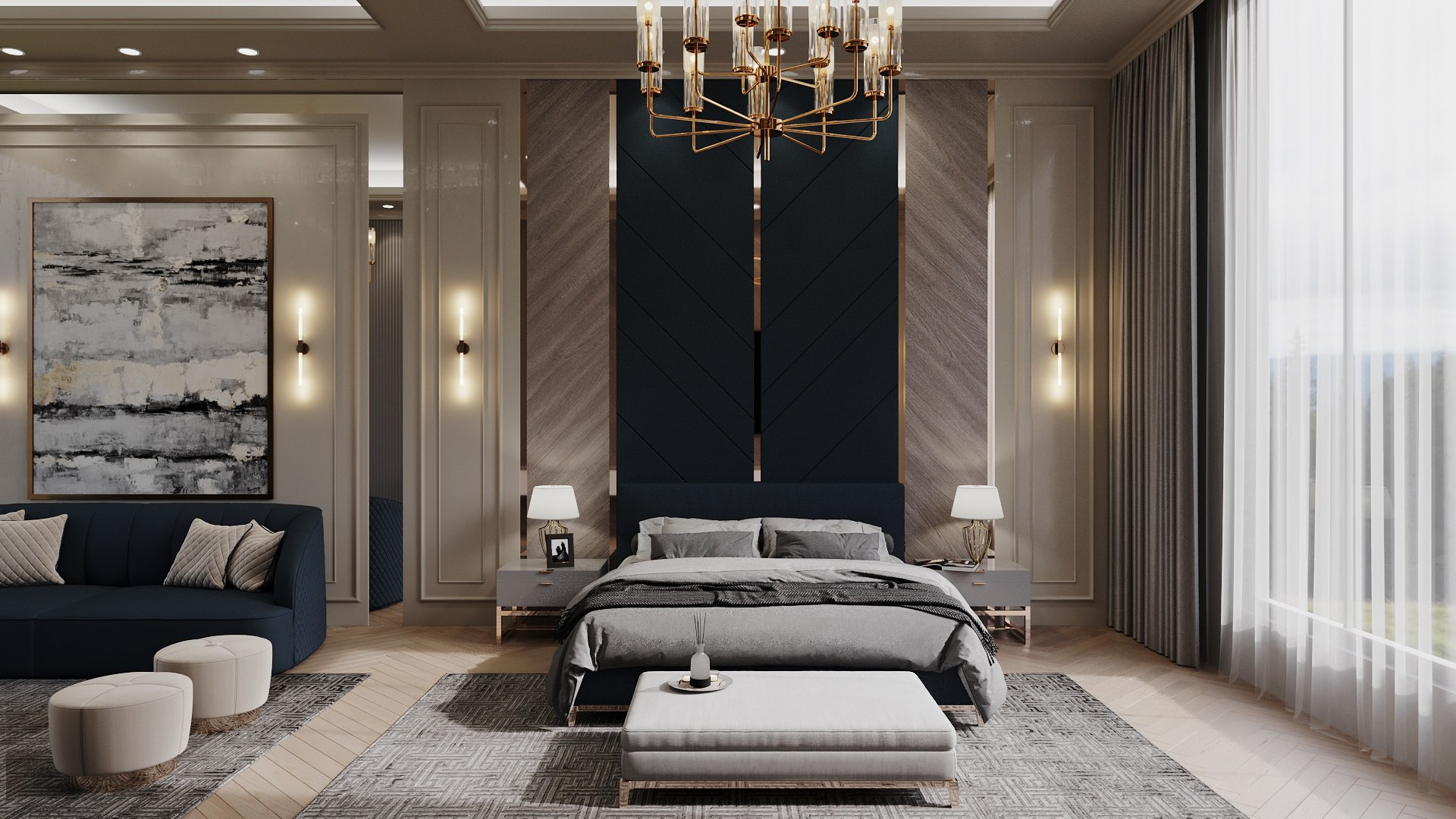 3D Contemporary Interior Scene And Corona Render - TurboSquid 1822884