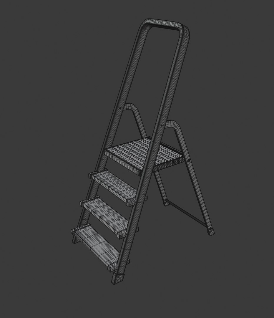 Stepladder Step 3D Model - TurboSquid 1479914