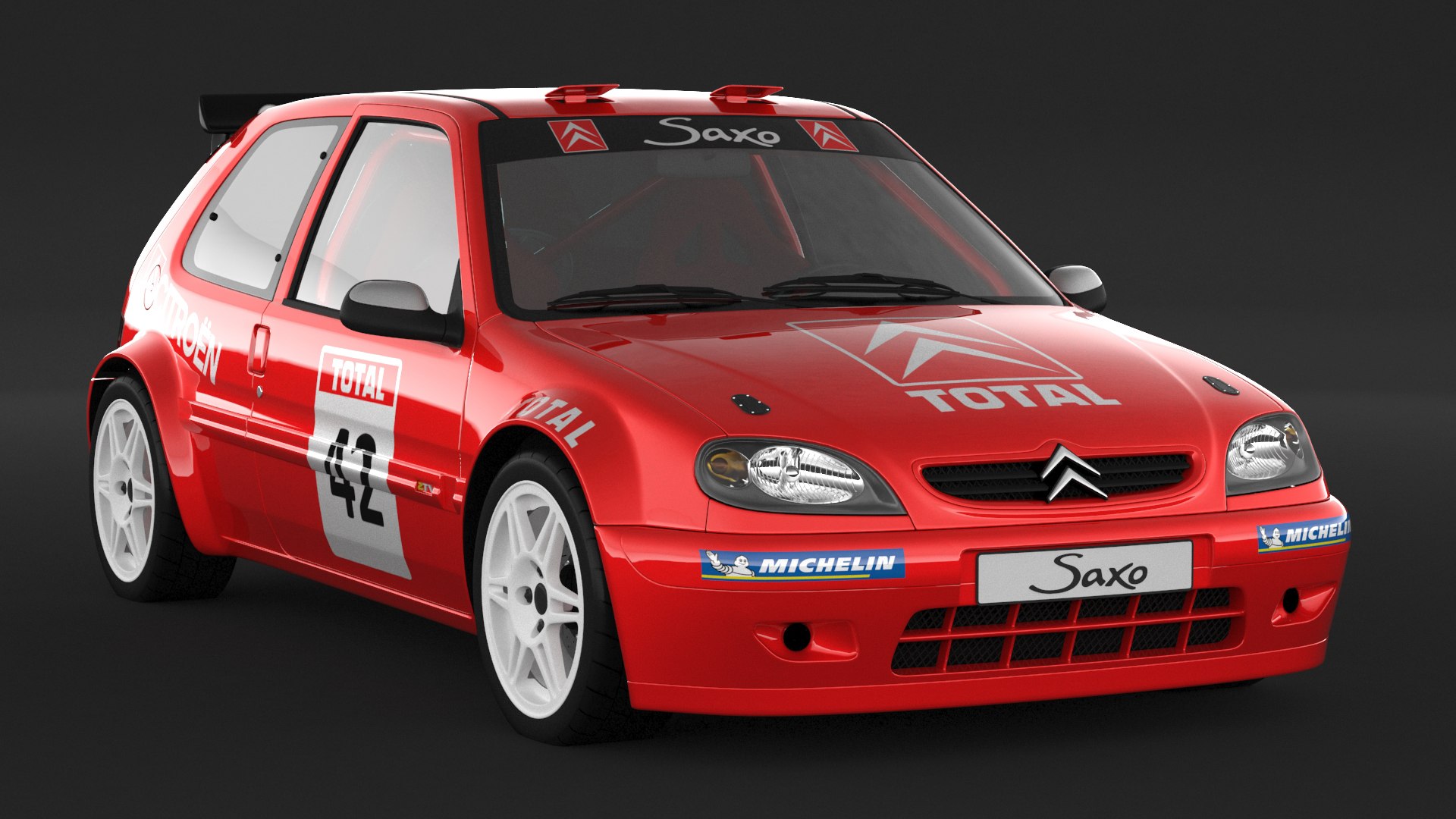 Citroen Saxo Rally Car 3D Model - TurboSquid 2284860