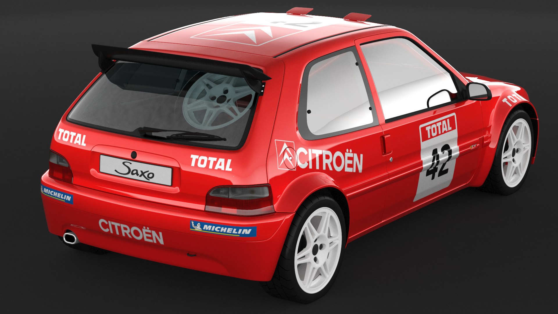 Citroen Saxo Rally Car 3D Model - TurboSquid 2284860