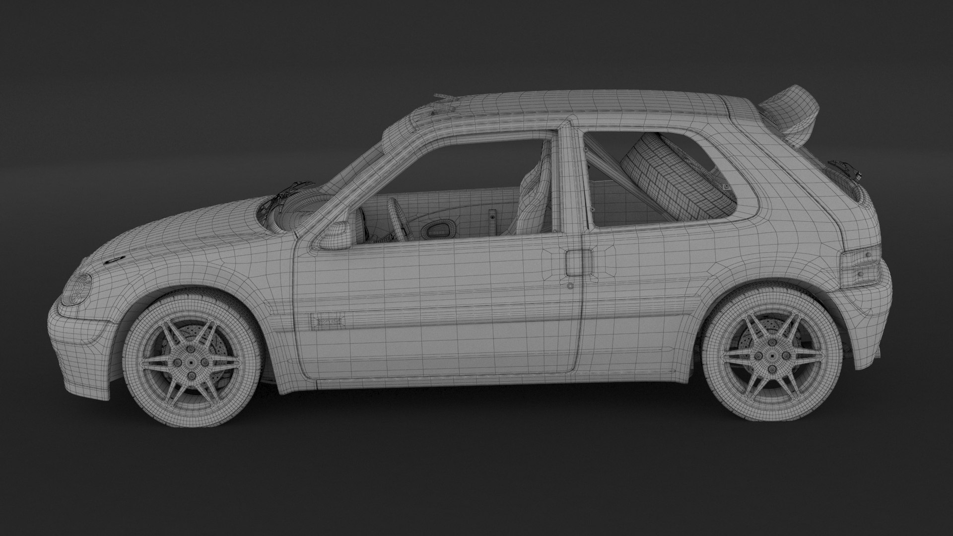 Citroen Saxo Rally Car 3D Model - TurboSquid 2284860