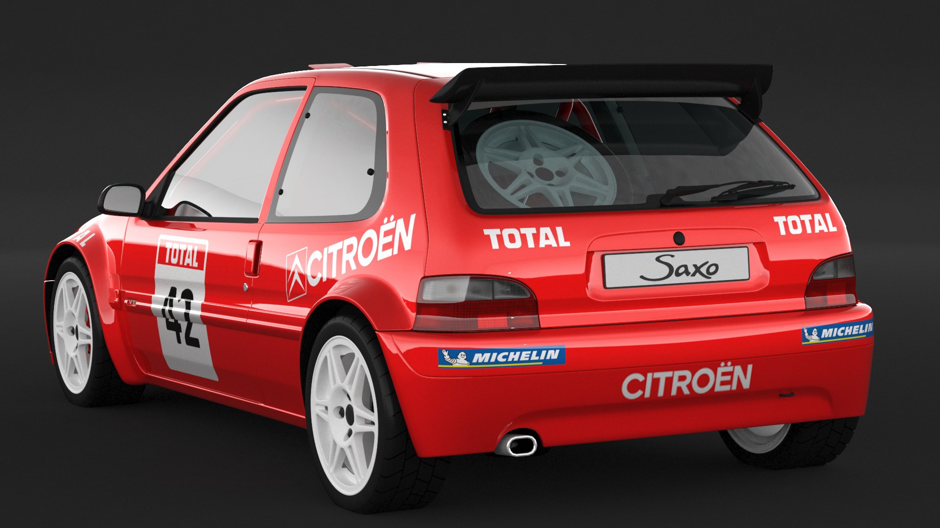 Citroen Saxo Rally Car 3D Model - TurboSquid 2284860