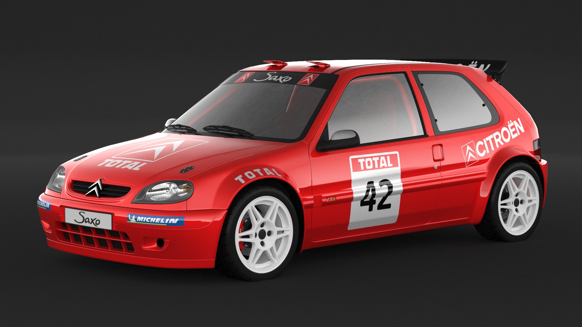 Citroen Saxo Rally Car 3D Model - TurboSquid 2284860