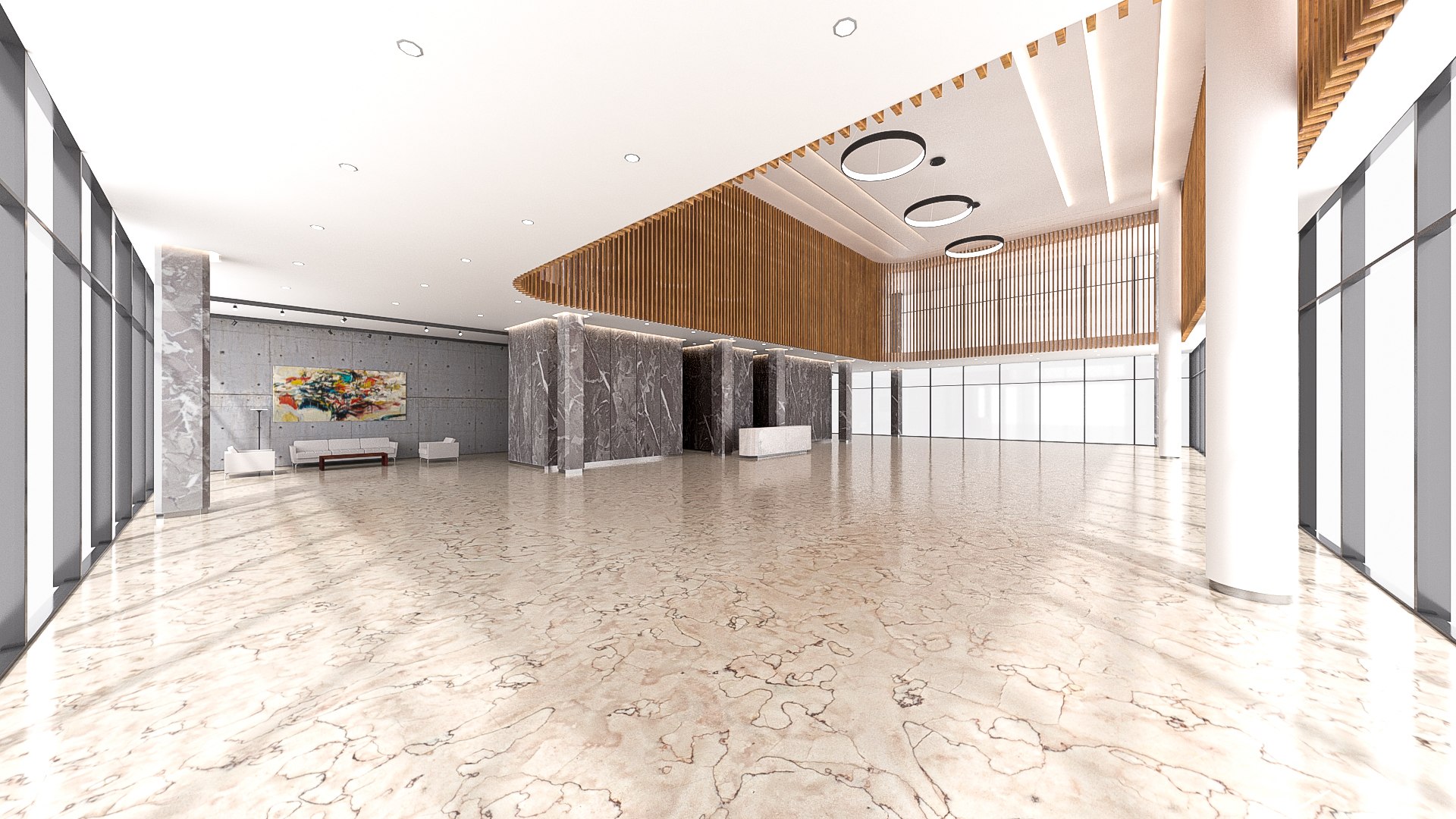 Hotel Lobby 01 3D Model - TurboSquid 1986141