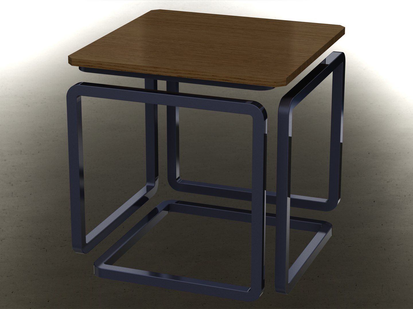 3D Infinity Cube Wood Table model - TurboSquid 2176554
