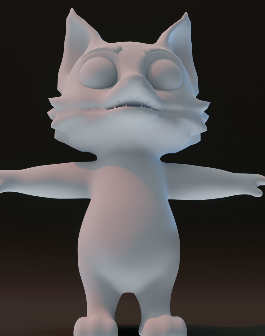 Cartoon Fox Rigged Base Mesh 3D Model - TurboSquid 1842560