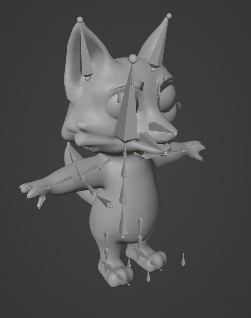 Cartoon Fox Rigged Base Mesh 3D Model - TurboSquid 1842560