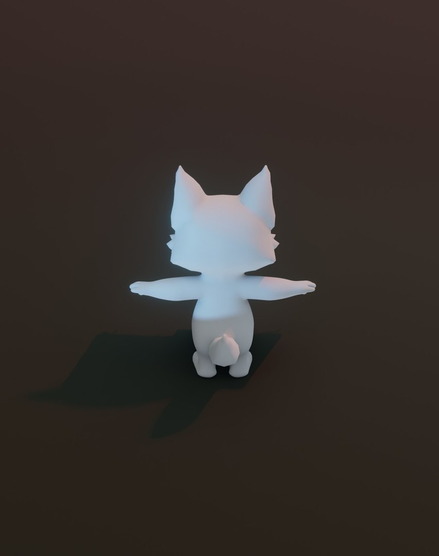 Cartoon Fox Rigged Base Mesh 3D Model - TurboSquid 1842560