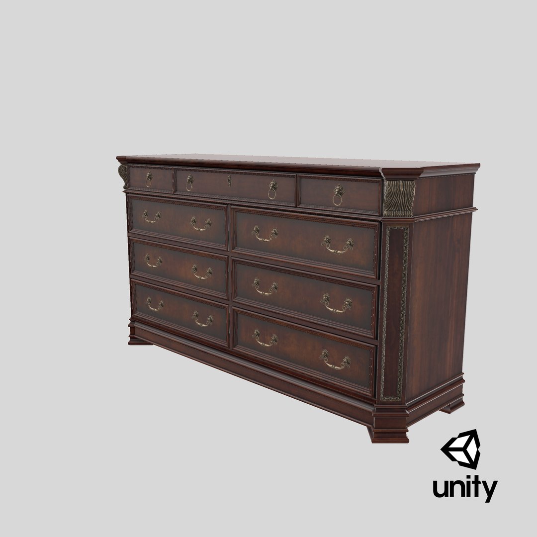 3D classical dresser model - TurboSquid 1251484