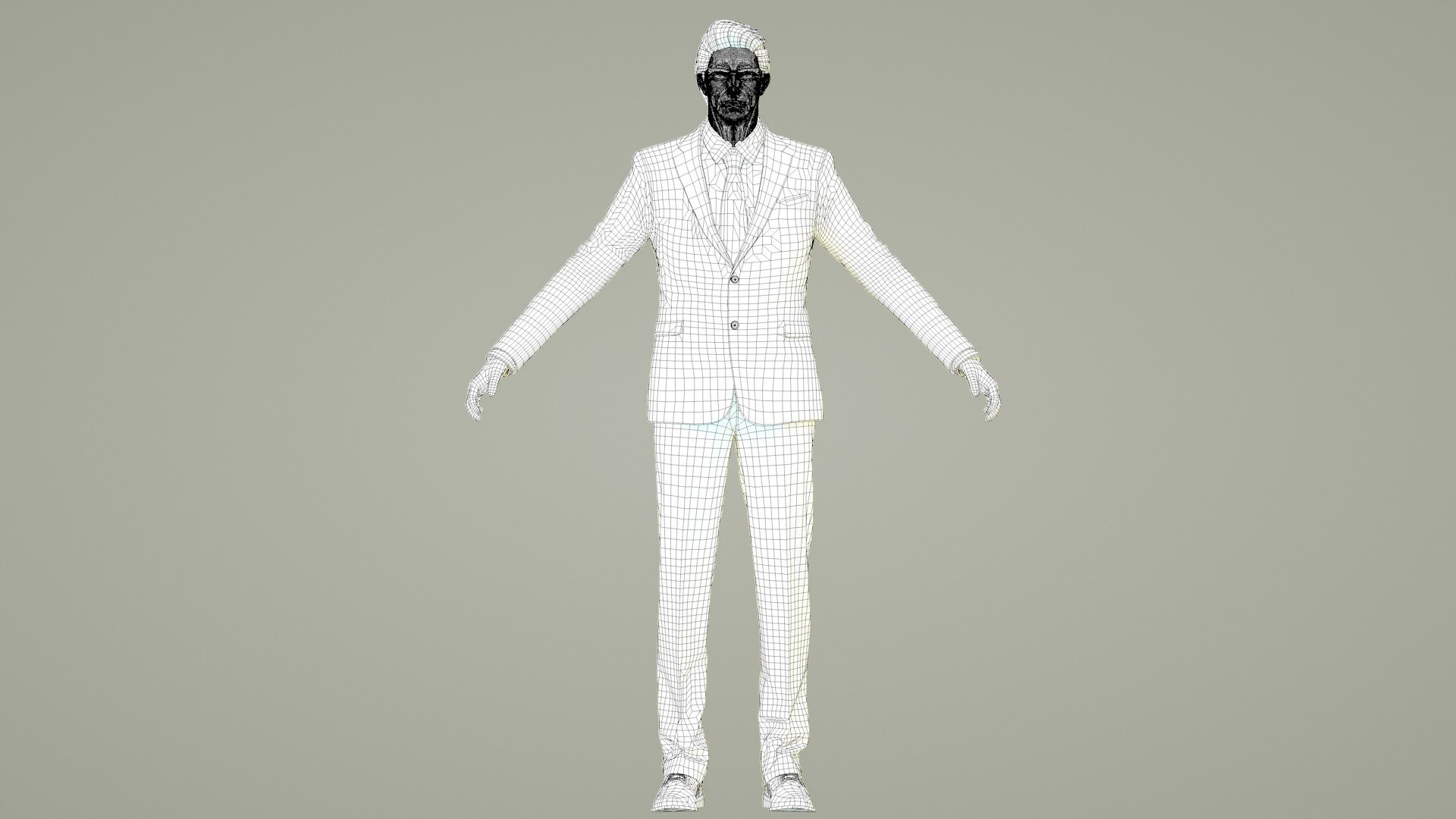 3D Uncle In Suit Model - TurboSquid 1920079