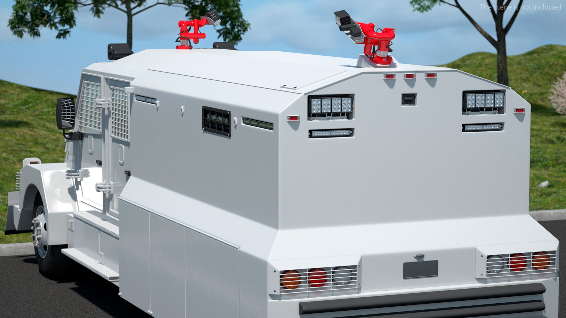 Armored Truck for Riot Control White Rigged 3D model - TurboSquid 1968217